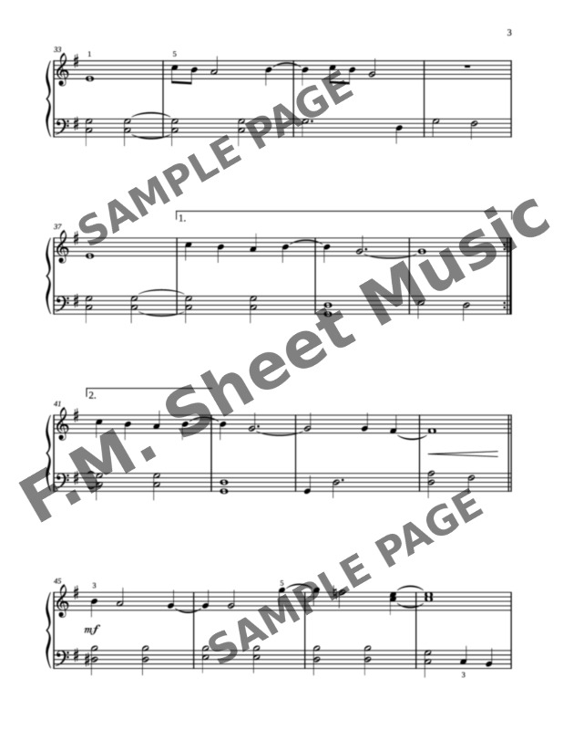 Diary (Easy Piano) By Bread - F.M. Sheet Music - Pop Arrangements by Jennifer Eklund